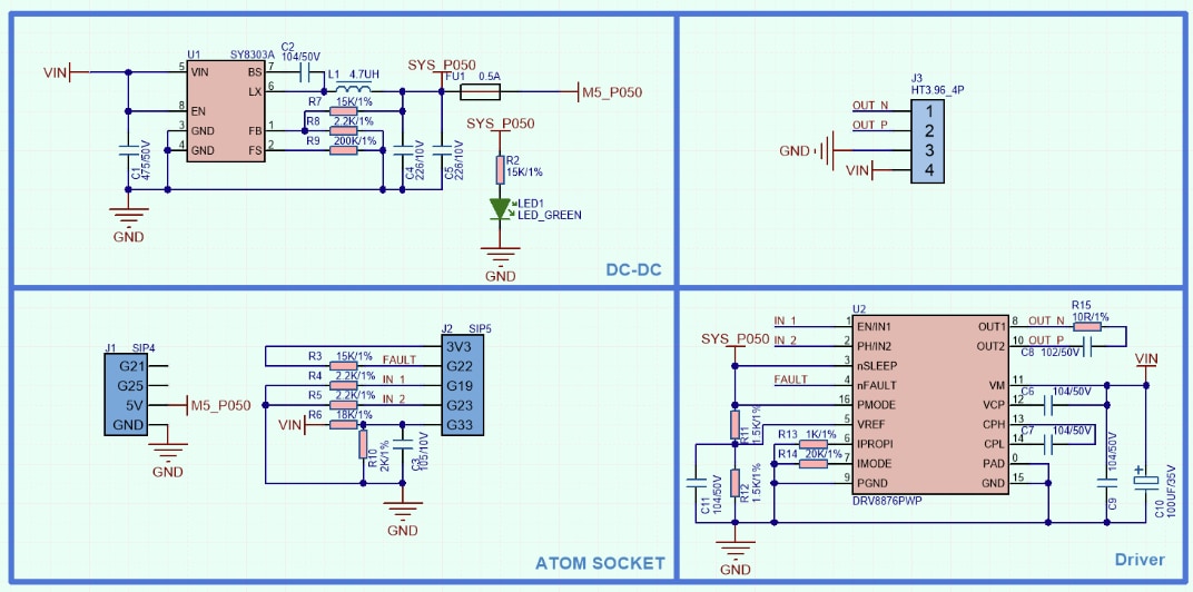 A092 Atomic H-Driver Base - M5Stack | Mouser